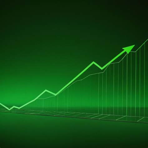 A Graph With An Arrow Pointing To The Right And An Arrow Pointing Up Premium AI Generated Image