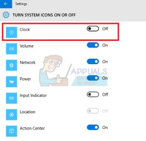 Fix Windows 10 Clock Disappeared