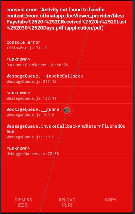 Activity Not Found To Handle Contentcomreactlibraryprovidername
