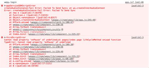 wepy createinneraudiocontext 远程调试的时候会报错 · issue 968 · tencent wepy