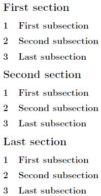 Sectioning How Do I Use Simple Integer Numbering For Subsections