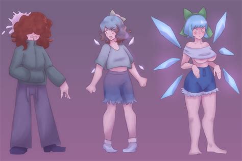 Rule 34 Cirno Female Gender Transformation Huge Ass Huge Breasts Mtf