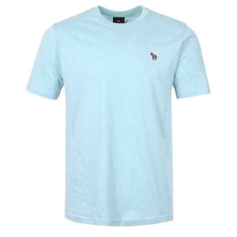 Paul Smith Zebra Badge T Shirt In Light Blue Paul Smith Norton Barrie