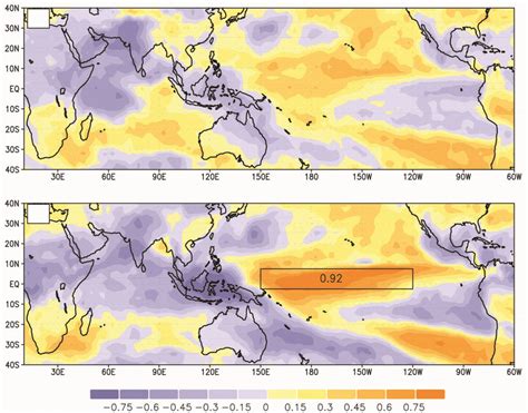 Correlation Between June September Mean Olr And A Ismr And B Enso
