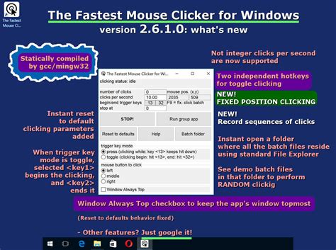 The Fastest Mouse Clicker For Windows