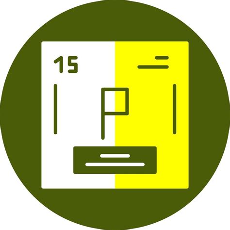 Phosphours Chemical Element Glyph Two Color Circle Element Design 54726014 Vector Art At Vecteezy