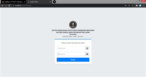 Sistem Pendukung Keputusan SPK Metode Simple Additive Weghting SAW Bebasis Website PHP