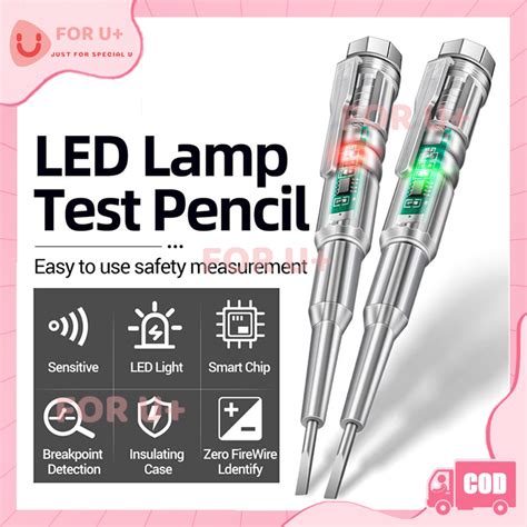 Jual Led Obeng Tester Listrik Listrik Test Minus Sensor Detektor Lampu Led Hijau Merah Tes