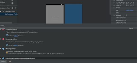 Android Studio Render problem failed to find style Stack Overflow en español