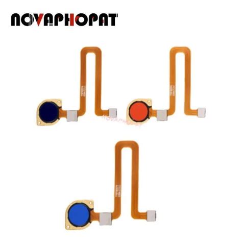 Novaphopat For Xiaomi Redmi 9C Home Button Fingerprint Scanner Sensor Touch ID Sensor Connector