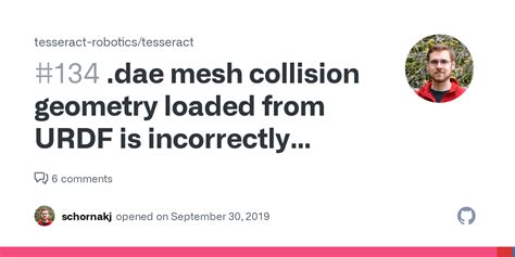 Dae Mesh Collision Geometry Loaded From Urdf Is Incorrectly Oriented