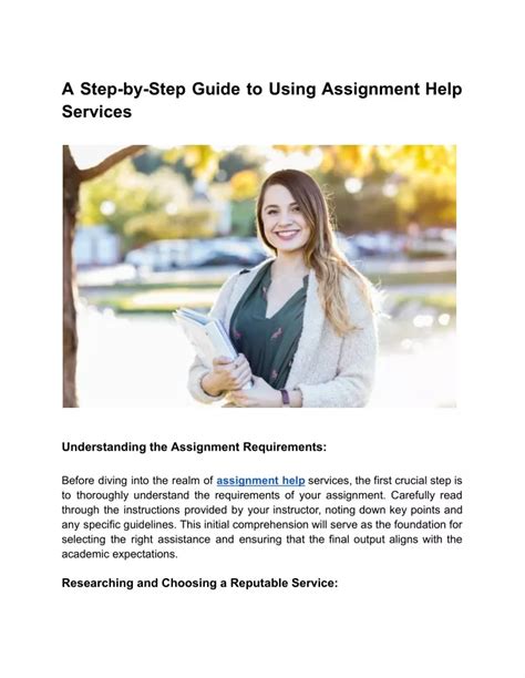Ppt A Step By Step Guide To Using Assignment Help Services Powerpoint