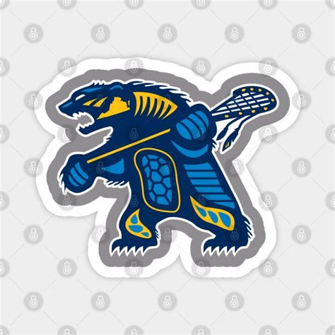Golden Bear Logo2 Lacrosse Magnet Teepublic