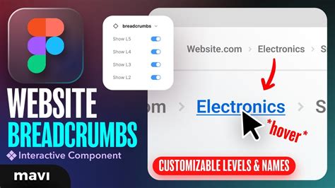How To Create Website Breadcrumbs In Figma Prototyping Tutorial Youtube