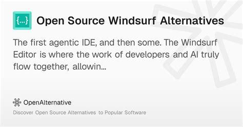 10 Best Open Source Windsurf Alternatives In 2025 Openalternative