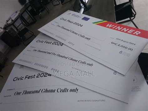 Dummy Cheque Giant Cheque Print Service In Accra Metropolitan Printing Services Edwin Jay