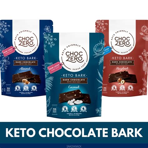 Choc Zero Keto Chocolate Bark 170g Shopee Singapore