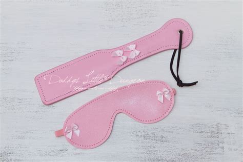 Bdsm Spanked Bondage Set Ddlg Pretty Spanking Paddle Eye Etsy