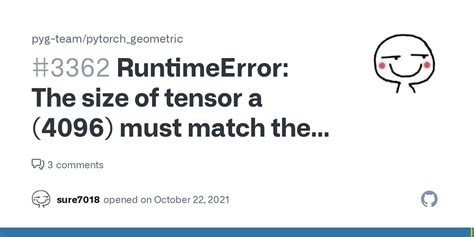RuntimeError The Size Of Tensor A 4096 Must Match The Size Of Tensor