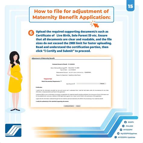How To File For Sss Maternity Benefit Mat In Sss Website For Female Self Employed Voluntary