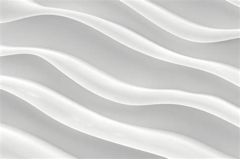 Abstract White Wave Pattern Minimalist Geometric Background Soft Flowing Design Ethereal Texture