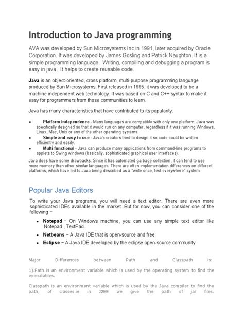 Unit 1 Pdf Java Virtual Machine Java Programming Language