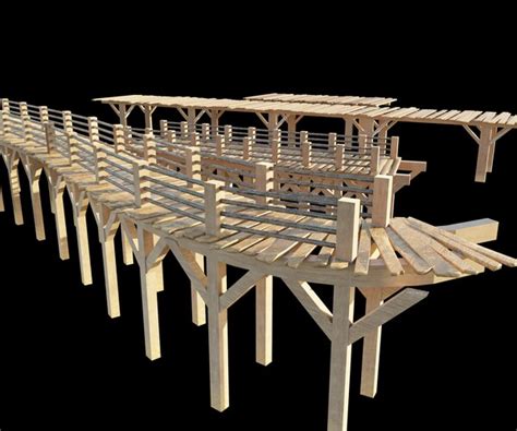 Artstation Procedural Bridge Generator Bezier Curve For Blender Game