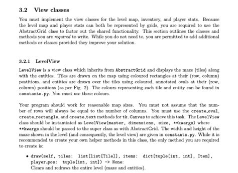 Solved 32 View Classes You Must Implement The View Classes