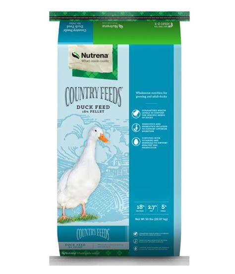 Nutrena Country Feeds 18 Pellet Duck Feed 50 Lbs