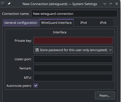 How Generate Wireguard Client Key Pair On Plasma Plasma EndeavourOS