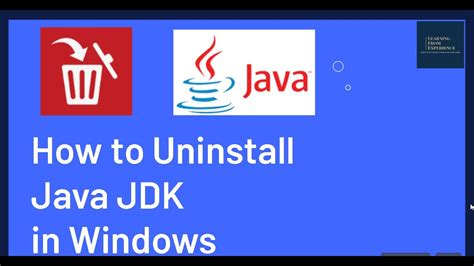 How To Uninstall Java Jdk On Windows 10 Youtube