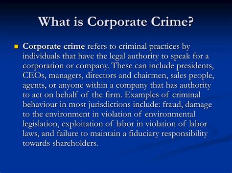 Ppt Corporate Crime Powerpoint Presentation Free Download Id1769607
