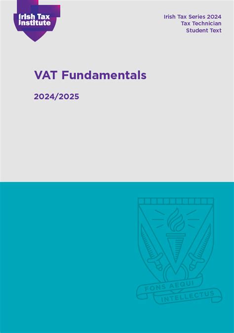 Manuals Tax Technician Vat Fundamentals Irish Tax Institute