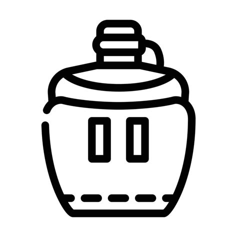 Flask Drink Line Icon Vector Illustration 17578718 Vector Art At Vecteezy