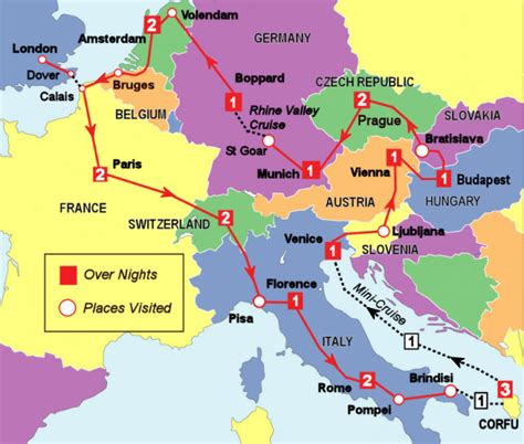 Travel By Train In Europe Map
