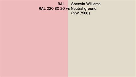 Ral Ral 020 80 20 Vs Sherwin Williams Neutral Ground Sw 7568 Side By Side Comparison