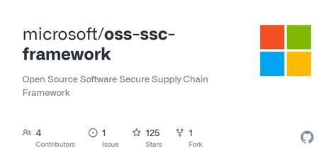 oss ssc framework framework md at main · microsoft oss ssc framework