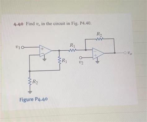 Solved 440 Find Vo In The Circuit In Fig P440