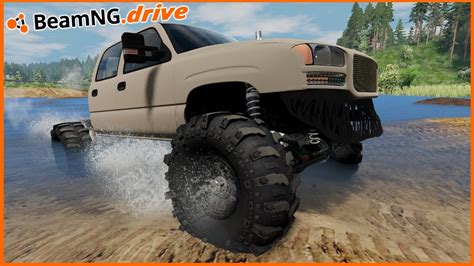 Beamngdrive Mp Gmc Sierra Mud Truck Takes On Swamp Youtube