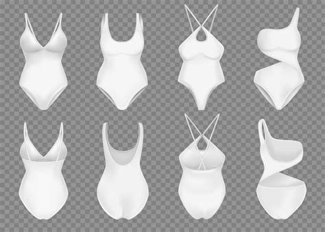 Free Vector Realistic White Collection Of Different Solid Female