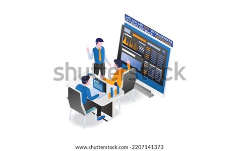 Business Meeting Brainstorming Business Concept Teamwork Stock Vector Royalty Free 2207141373