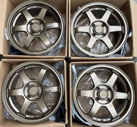 Новые литые диски Volk Racing Wheel R15 4X100 6.5J ET+42 DIA73.1, 15 ...