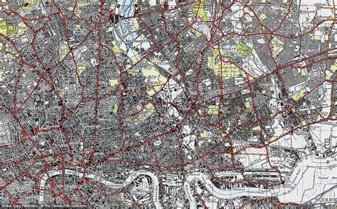 Historic Ordnance Survey Map Of Hackney Wick 1946