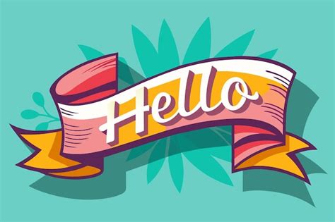 Premium Vector | Hello vector graphics illustration EPS source file format lossless scaling icon ...