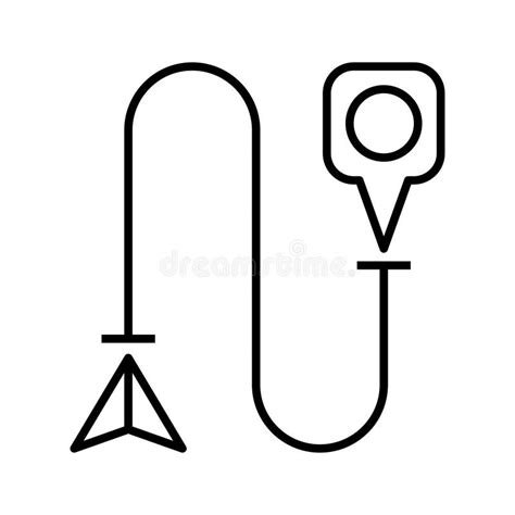 destination path route icon single route tracking motion icon