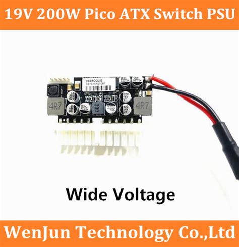 Dc Atx Peak Psu 19v 200w Pico Atx Switch Mining Psu 24pin Mini Itx Dc To Atx Pc Power Supply For