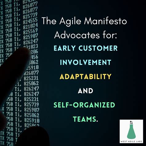West Agile Labs The Agile Manifesto Advocates For Early