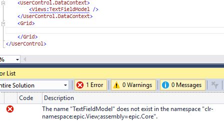 Xaml Silly F WPF Error The Name Abc Does Not Exist In The Namespace Xyz Even Though