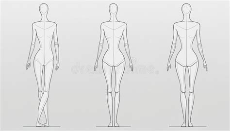 Minimalistic Line Art Illustration Showcasing Three Distinct Female