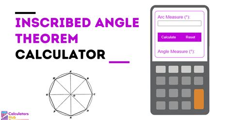 inscribed angle theorem calculator online